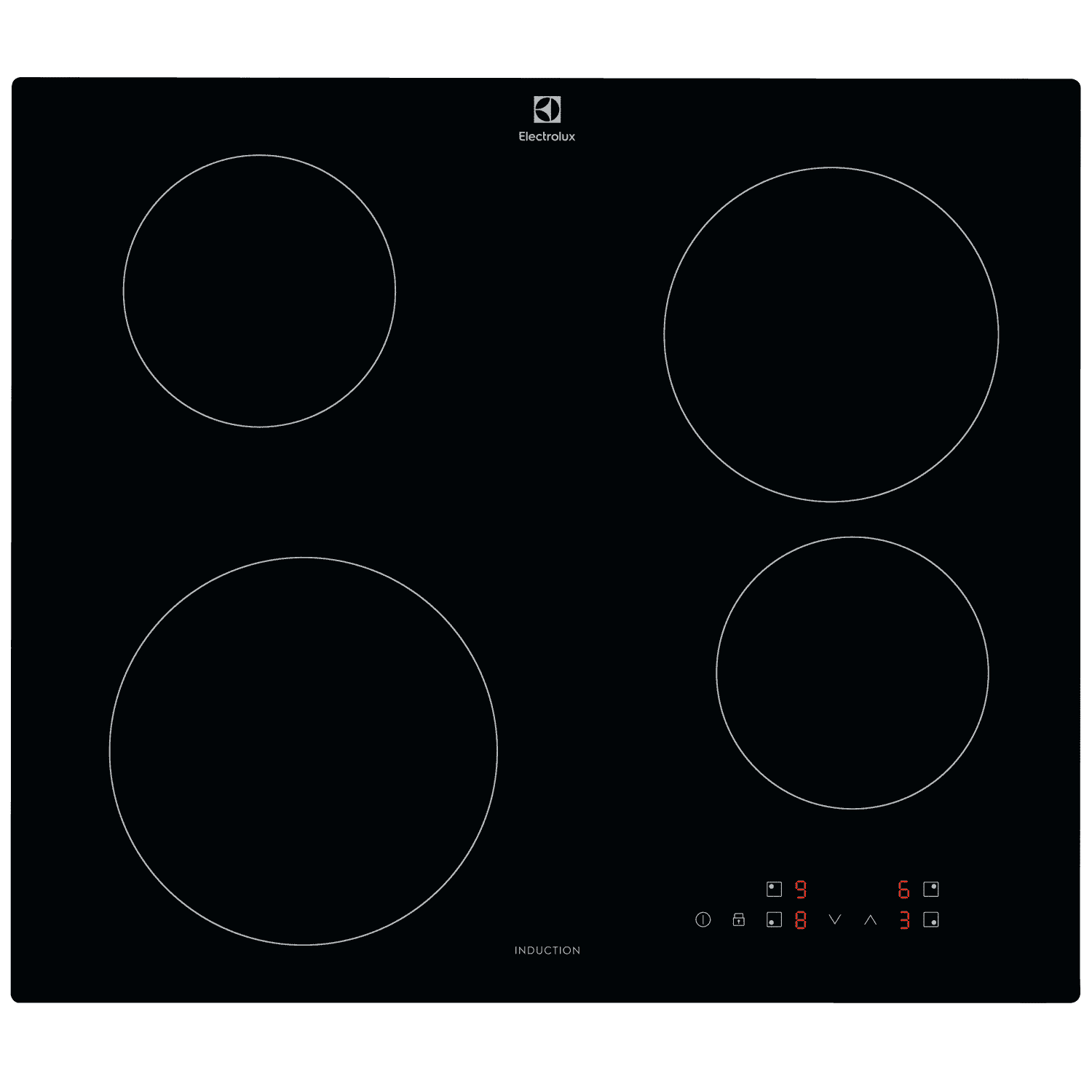 60cm UltimateTaste 300 built-in induction hob with 4 cooking zones ...