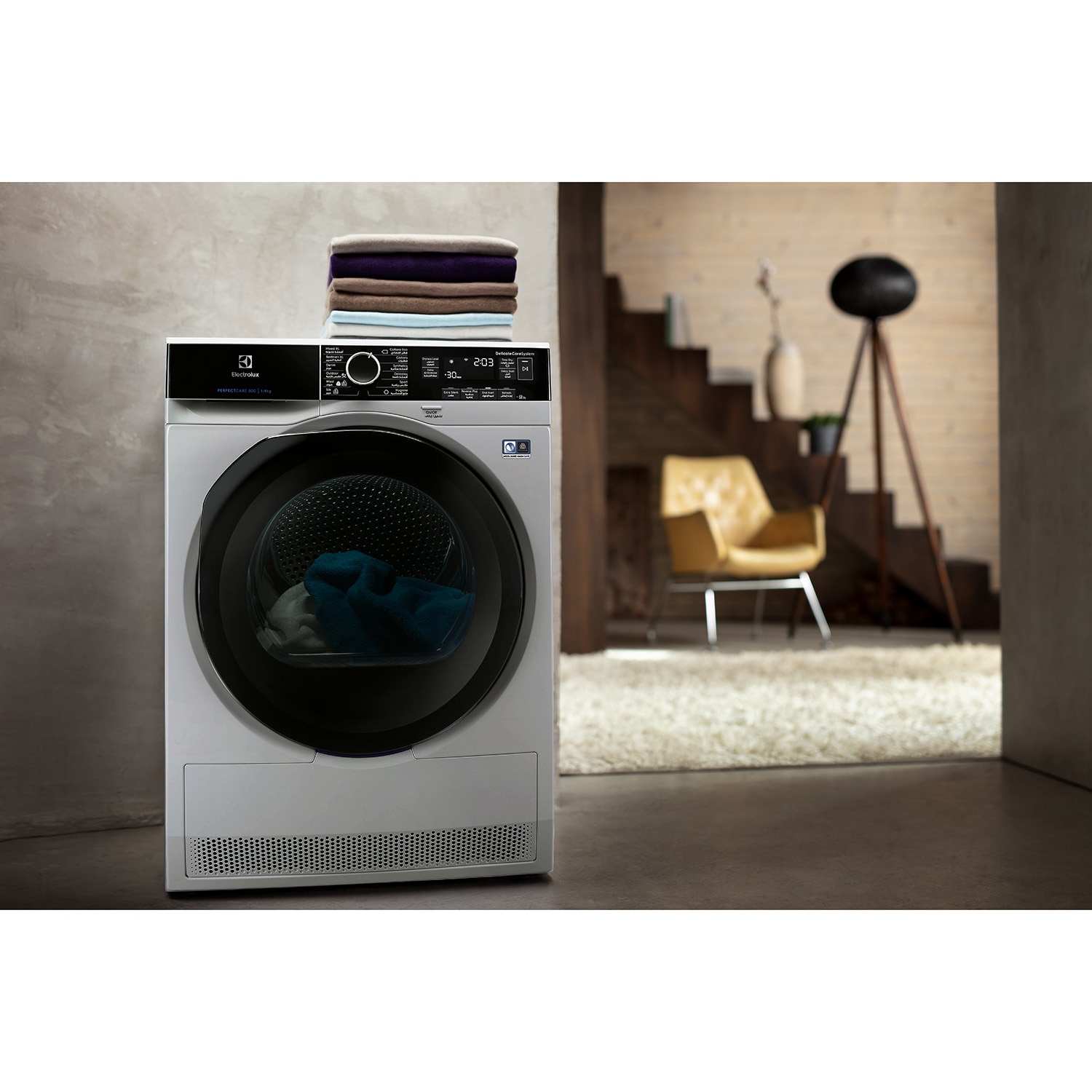 9kg PerfectCare 800 heat pump dryer - EW8H1966TBS | Electrolux Arabia
