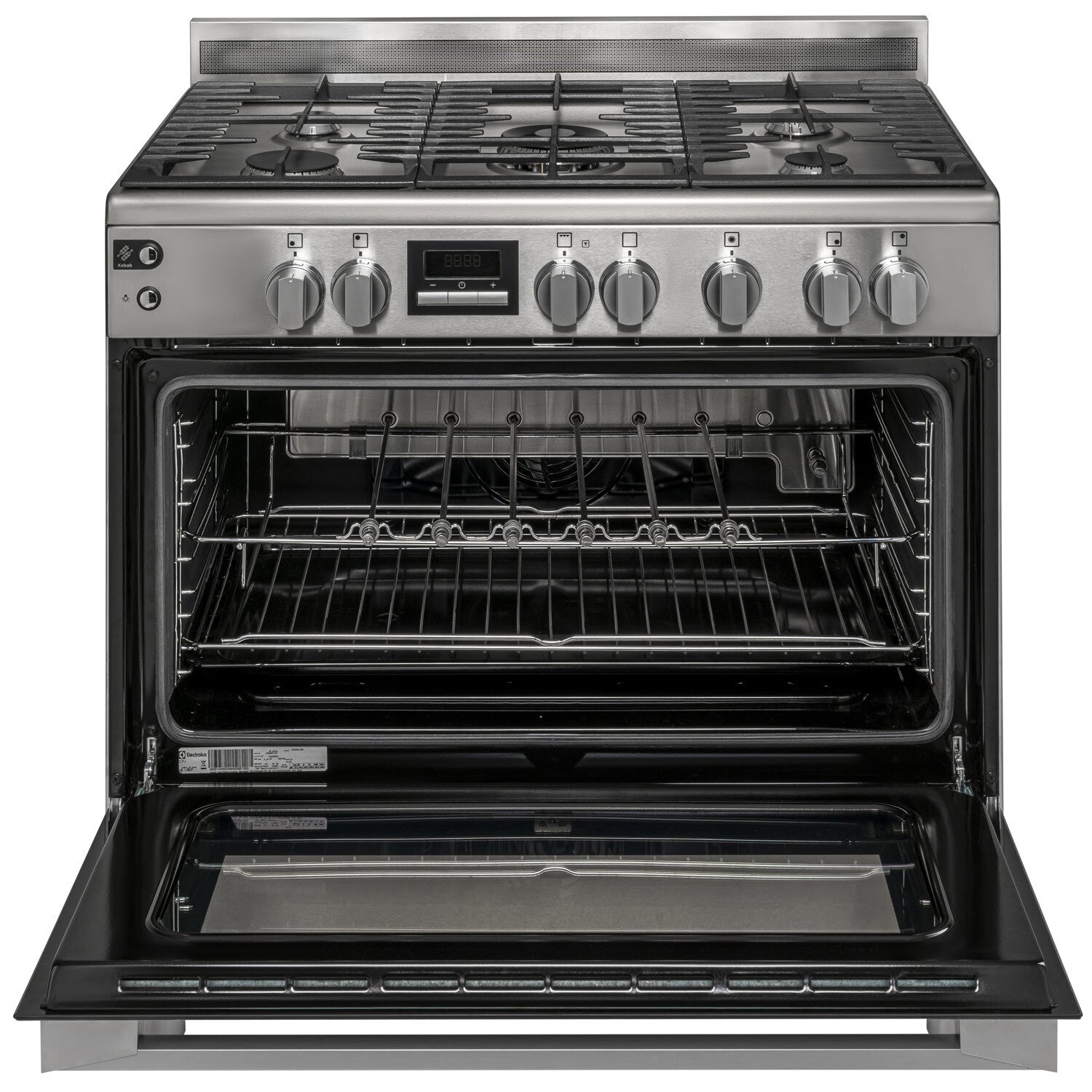90cm gas range cooker with gas oven EKG9241Z7X | Electrolux Arabia