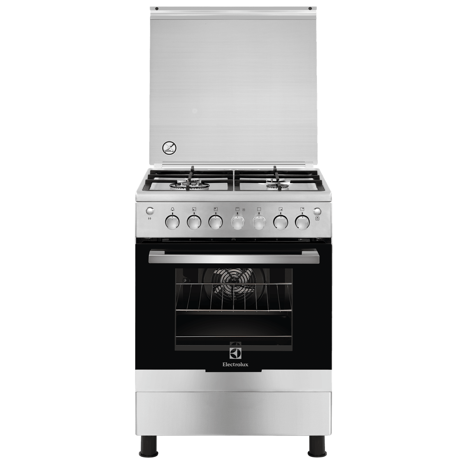 60cm gas range cooker with gas oven EKG613A1OX | Electrolux Arabia