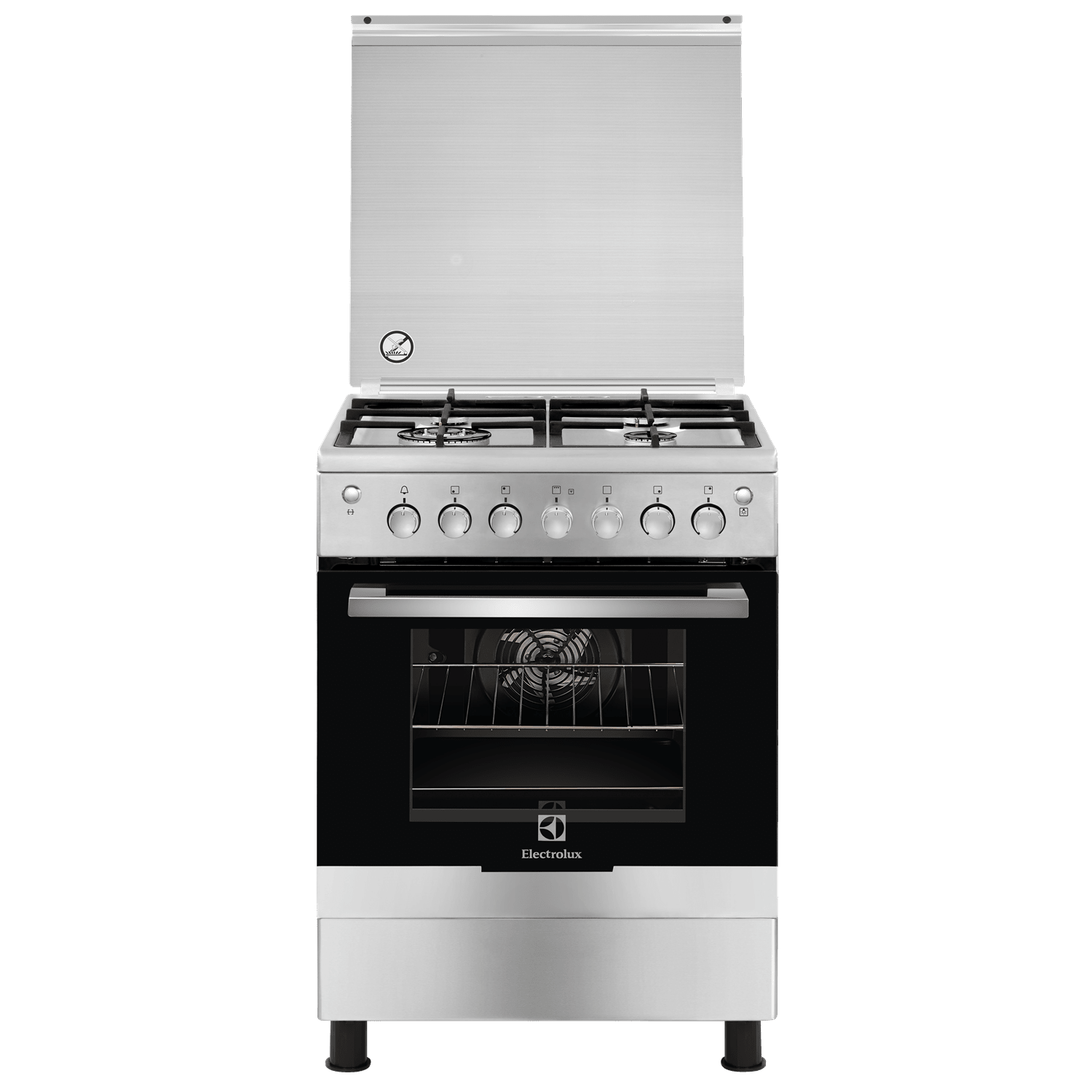 60cm gas range cooker with gas oven EKG613A1OX | Electrolux Arabia