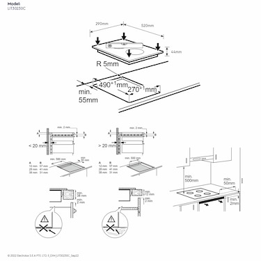 30cm UltimateTaste 300 built-in induction hob with 2 cooking zones ...